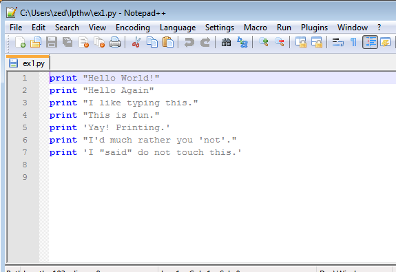 Learn Python The Hard Way